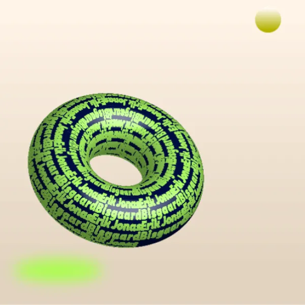 How to Text into a 3D Donut Shape? | Bring Your Own Laptop